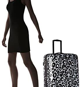 American Tourister Moonlight Hardside Expandable Luggage with Spinner Wheels, Leopard Black, 3-Piece Set (21/24/28)