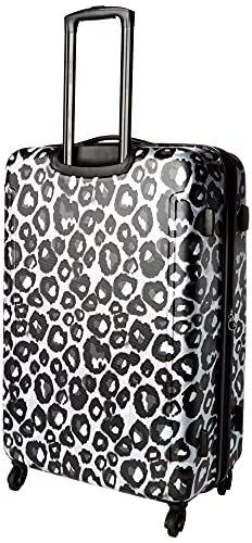 American Tourister Moonlight Hardside Expandable Luggage with Spinner Wheels, Leopard Black, 3-Piece Set (21/24/28)