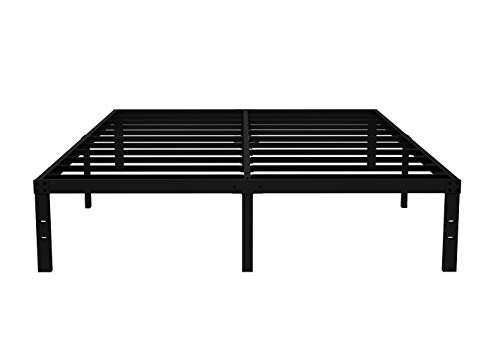 COMASACH 16 Inch Bed Frames Queen Size 3500 lbs Heavy Duty Platform with Sturdy Metal Slats, No Box Spring Needed, Easy Assembly, Under Bed Storage, Noise-Free, Non-Slip