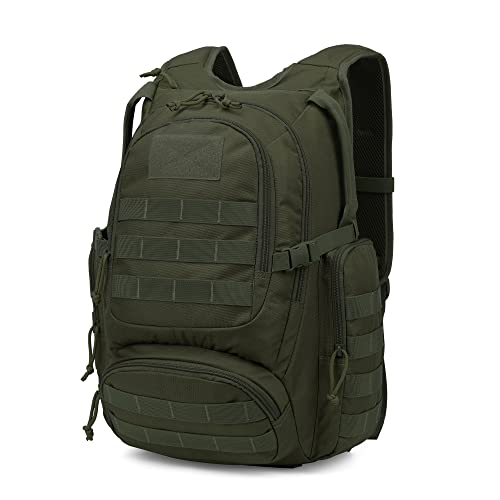 Mardingtop 25L Tactical Backpacks Molle Hiking daypacks for Camping Hiking Military Traveling Motorcycle Army Green