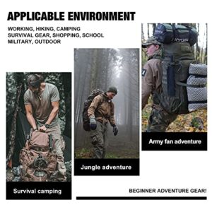 Mardingtop 25L Tactical Backpacks Molle Hiking daypacks for Camping Hiking Military Traveling Motorcycle Army Green