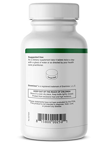 Graminex Alfalfa Tablets - Non-GMO Green Superfood Supplement with Vitamins, Minerals, Amino Acids - 240 Tablets