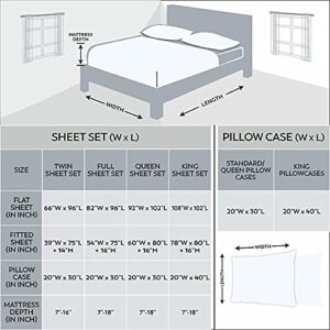 Purity Home Organic 100% Cotton Percale Sheet Set, Twin White, College Dorm Twin 3 Piece Cooling Bed Sheets, with Elasticized Deep Pockets, Eco-Friendly & Breathable, Bedding Sheets for Twin Size Bed