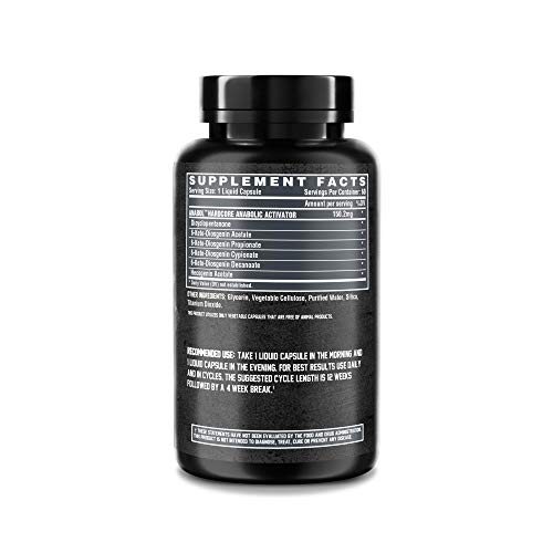 Nutrex Research Anabol Hardcore Anabolic Activator, Muscle Builder and Hardening Agent, 60 Pills