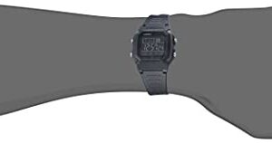 Casio Men's Quartz Watch with Resin Strap, Black, 17 (Model: W-800H-1BVCF)