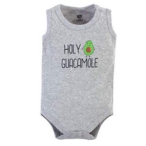 Hudson Baby Unisex Baby Cotton Sleeveless Bodysuits, Taco Truck, 6-9 Months