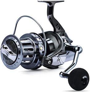 sougayilang spinning reels 10000 series surf fishing reels,10+1 stainless bb ultra smooth powerful with cnc aluminum spool fishing reels for saltwater freshwater