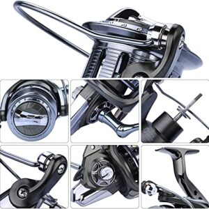 Sougayilang Spinning Reels 10000 Series Surf Fishing Reels,10+1 Stainless BB Ultra Smooth Powerful with CNC Aluminum Spool Fishing Reels for Saltwater Freshwater