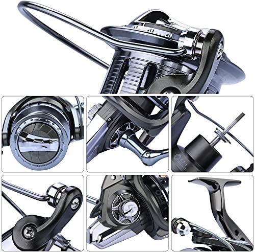 Sougayilang Spinning Reels 10000 Series Surf Fishing Reels,10+1 Stainless BB Ultra Smooth Powerful with CNC Aluminum Spool Fishing Reels for Saltwater Freshwater