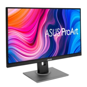 ASUS ProArt Display PA278QV 27” WQHD (2560 x 1440) Monitor, 100% sRGB/Rec. 709 ΔE < 2, IPS, DisplayPort HDMI DVI-D Mini DP, Calman Verified, Anti-glare, Tilt Pivot Swivel Height Adjustable, Black