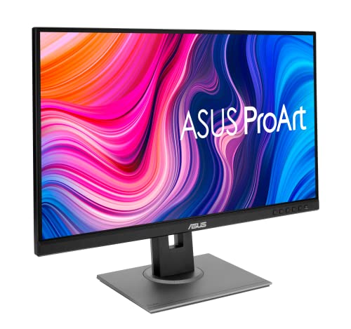 ASUS ProArt Display PA278QV 27” WQHD (2560 x 1440) Monitor, 100% sRGB/Rec. 709 ΔE < 2, IPS, DisplayPort HDMI DVI-D Mini DP, Calman Verified, Anti-glare, Tilt Pivot Swivel Height Adjustable, Black