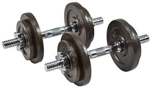 signature fitness contoured handle cast iron adjustable dumbbell weight set,gray