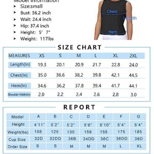 Ice Silk Workout Tops for Women Quick Dry Muscle Gym Running Shirts Sleeveless Flowy Yoga Tank Tops (Black, Small)