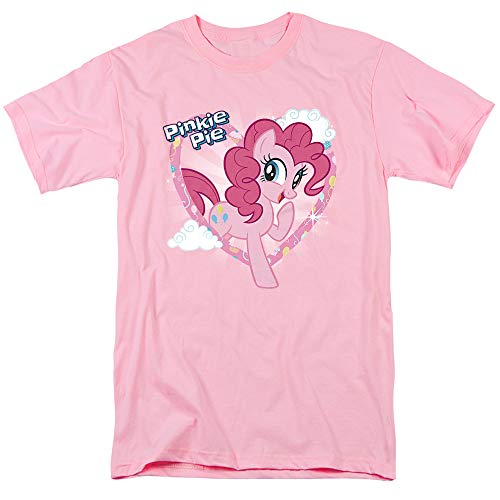 My Little Pony TV Pinkie Pie Unisex Adult T Shirt for Men and Women, Pink, Small