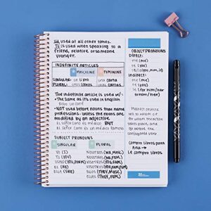 Erin Condren 8.5" x 11" Spiral Bound Productivity Notebook - Rainbow Heart. 160 Lined Page & To Do List Organizer Notebook. 80Lb Thick Mohawk Paper. Stickers Included