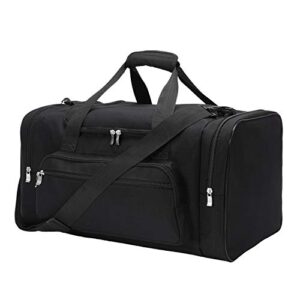 sports duffel bag 20 inch for travel gym black