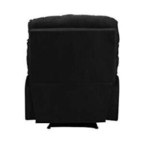 Kingway SF-1701 Recliner Sofa Chair, 35" L x 40" D x 40" H, Fabric, Black