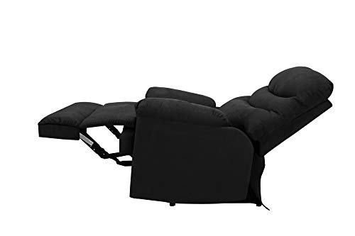 Kingway SF-1701 Recliner Sofa Chair, 35" L x 40" D x 40" H, Fabric, Black