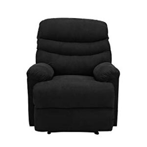 Kingway SF-1701 Recliner Sofa Chair, 35" L x 40" D x 40" H, Fabric, Black