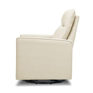 DaVinci Gabby Pillowback Swivel Glider in Natural Oat, Greenguard Gold & CertiPUR-US Certified