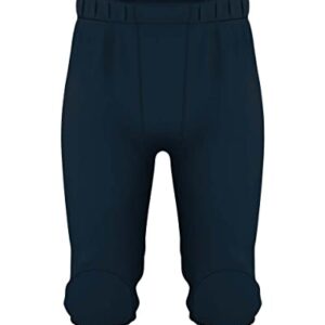 Alleson Athletic Men's Standard Adult Integrated Knee Pad Football Pant, Navy, X-Large