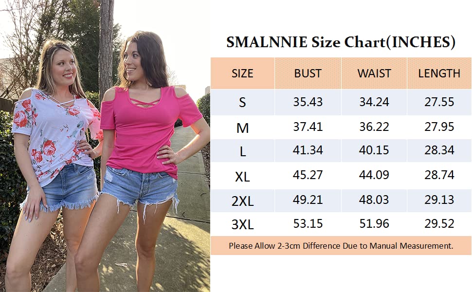 SMALNNIE Barbie Outfit for Women Hot Pink Womens Summer Tops 2023 Cold Shoulder M