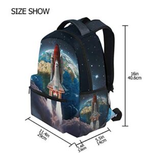 UMIRIKO Galaxy Space Backpack Kids Bookbag Rocket School Bag for Boys Girls 2021591