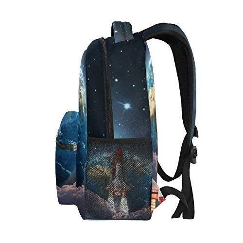 UMIRIKO Galaxy Space Backpack Kids Bookbag Rocket School Bag for Boys Girls 2021591