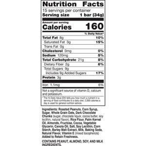 Nature Valley Sweet and Salty Nut Bars, Dark Chocolate Peanut Almond, 15 ct