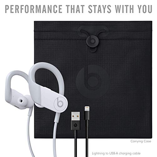 Beats by Dre Powerbeats High-Performance Wireless Earphones - White - MWNW2LL/A (Renewed)