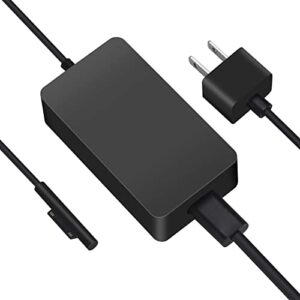 surface pro charger fit for microsoft surface pro 3 & 4 & 5 & 6, 65w ac power adapter for microsoft windows surface book 2 & 3 surface go, surface laptop with usb charging port