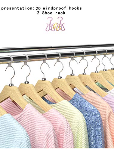 AIODE Clothes Drying Rack for Laundry Foldable Free of Installation Adjustable Stainless Steel Garment Rack