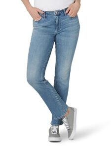 lee women's legendary mid rise straight leg jean anchor 8