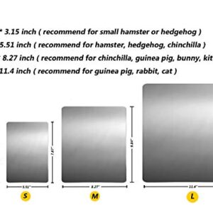 Comtim Pet Cooling Mat for Rabbit Hamsters, Self Cooling Mat Pad for Hamster Guinea Pig Chinchilla Kitten Cat and Other Small Animals, Pet Cool Plate Ice Bed - Perfect for Hot Summer Weather, S