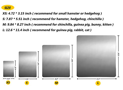 Comtim Pet Cooling Mat for Rabbit Hamsters, Self Cooling Mat Pad for Hamster Guinea Pig Chinchilla Kitten Cat and Other Small Animals, Pet Cool Plate Ice Bed - Perfect for Hot Summer Weather, S