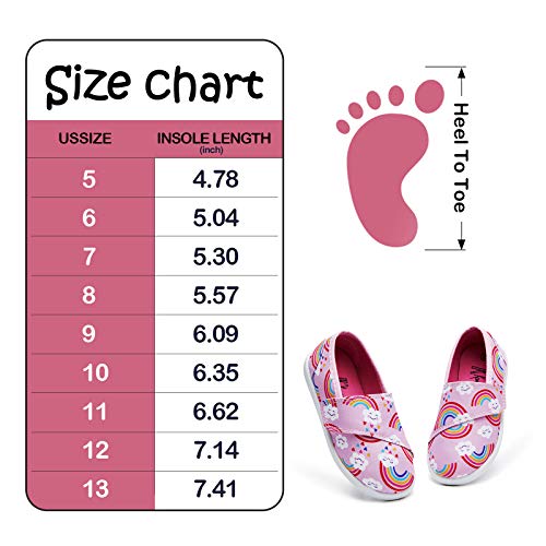 K KomForme Toddler Girls Sneakers Slip On Moccasins Casual Shoes for Toddler/Little Kid/Big Kid