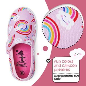 K KomForme Toddler Girls Sneakers Slip On Moccasins Casual Shoes for Toddler/Little Kid/Big Kid