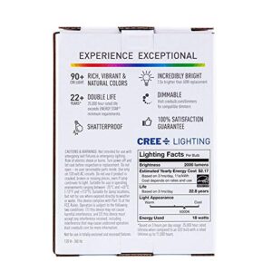 Cree Lighting TA21-20050MDFH25-12DE26-1-11 A21 125W Equivalent, 2000 lumens, Dimmable LED Bulb, 1 Pack, Daylight