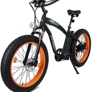 ECOTRIC Electric Bike 26" Fat Tire 750W Electric Bicycles 48V 13AH Removable Large Battery Beach Snow Mountain E-Bike for Adults UL Certified with Dual Shock Absorber & Shimano 7-Speed