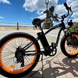 ECOTRIC Electric Bike 26" Fat Tire 750W Electric Bicycles 48V 13AH Removable Large Battery Beach Snow Mountain E-Bike for Adults UL Certified with Dual Shock Absorber & Shimano 7-Speed