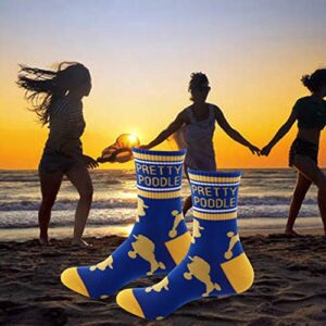 JXGZSO Pretty Poodle Socks SGRHO Sorority Sister Gift (Pretty Poodle 2 pairs)