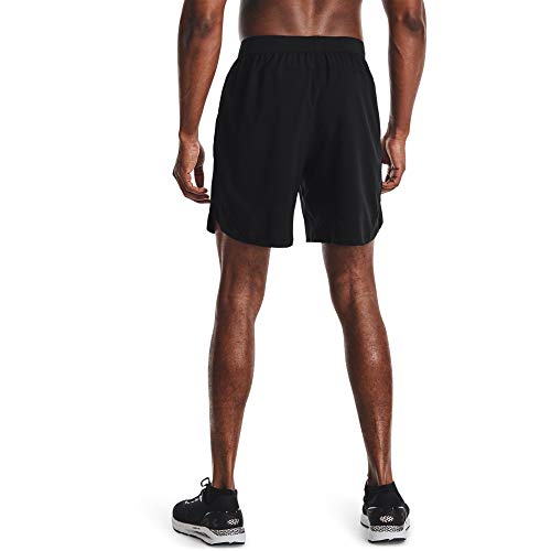 Under Armour mens Launch Run 7-inch Shorts , Black/Reflective , Small