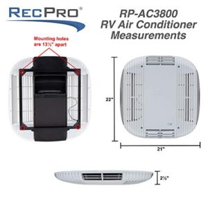 RecPro RV Air Conditioner 15K Non-Ducted | With Heat Pump for Heating or Cooling Option | RV AC Unit | Camper Air Conditioner (White)