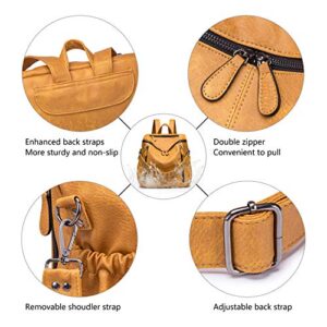 Roulens Women Backpack Purse Fashion Leather Large Ladies Shoulder Bags Travel Backpack Purse for Women