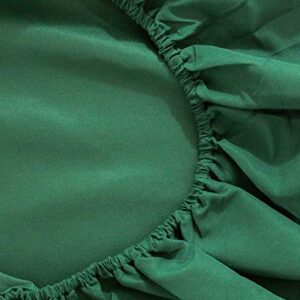 PY HOME & SPORTS Queen Bed Sheets Set 4 Piece 1800 Thread Count Green Bed Sheets Queen Set with 16" Deep Pocket Super Soft and Comforterble (Green, Queen)