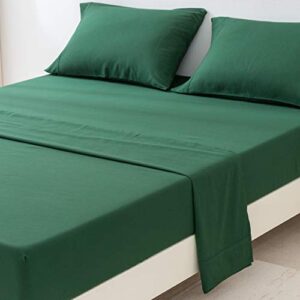 PY HOME & SPORTS Queen Bed Sheets Set 4 Piece 1800 Thread Count Green Bed Sheets Queen Set with 16" Deep Pocket Super Soft and Comforterble (Green, Queen)