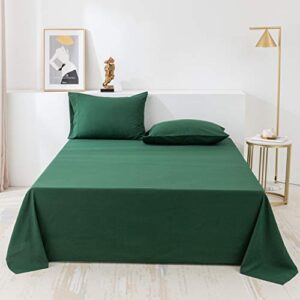 PY HOME & SPORTS Queen Bed Sheets Set 4 Piece 1800 Thread Count Green Bed Sheets Queen Set with 16" Deep Pocket Super Soft and Comforterble (Green, Queen)