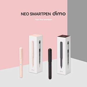 Neo Smartpen dimo Bluetooth Digital Pen with 2 GB Internal Memory Digitize Handwriting for iOS and Android, Compatible with Neo Studio App and Neo Notebooks - Black