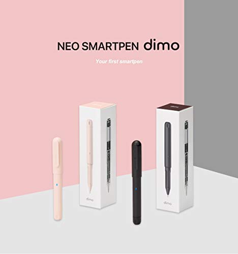 Neo Smartpen dimo Bluetooth Digital Pen with 2 GB Internal Memory Digitize Handwriting for iOS and Android, Compatible with Neo Studio App and Neo Notebooks - Black