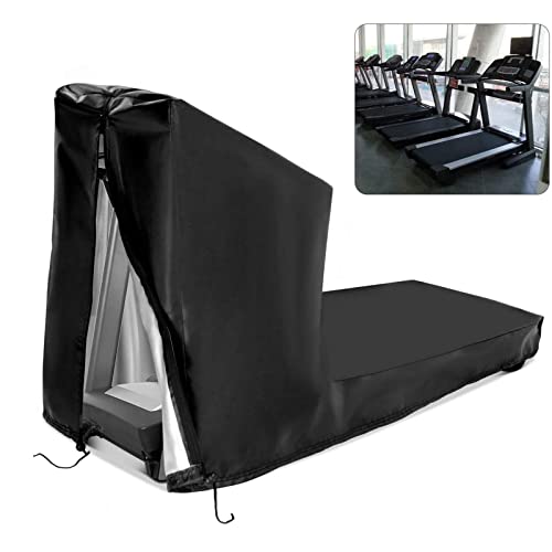 Rilime Treadmill Cover, Waterproof Running Machine Protective Cover, Dustproof Treadmill Covers with Zipper for Home Gym Indoor Outdoor(81”L x 37”W x 67”H)